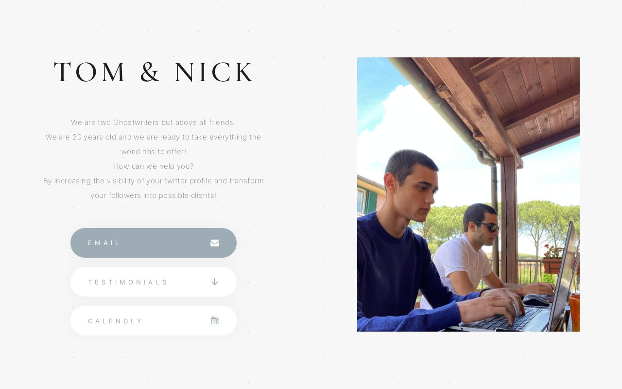 Tom & Nick Ghostwriters